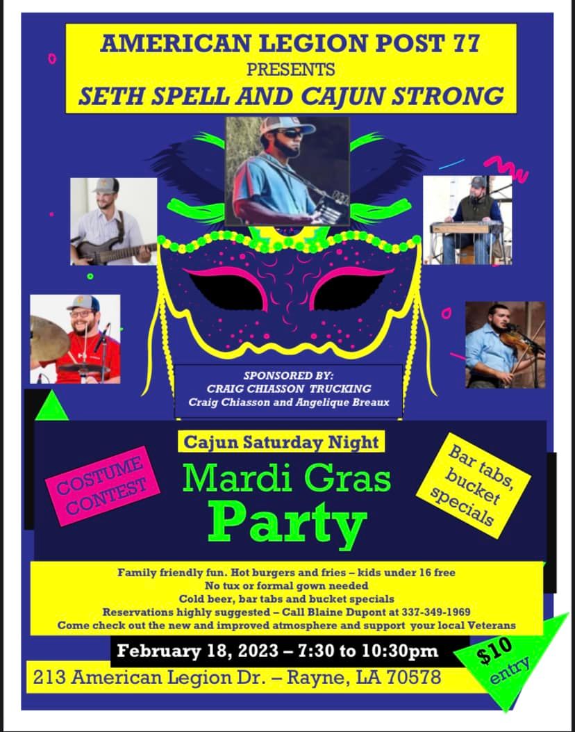 Cajun Saturday Night ft. Seth Spell and Cajun Strong - acadiatourism.org