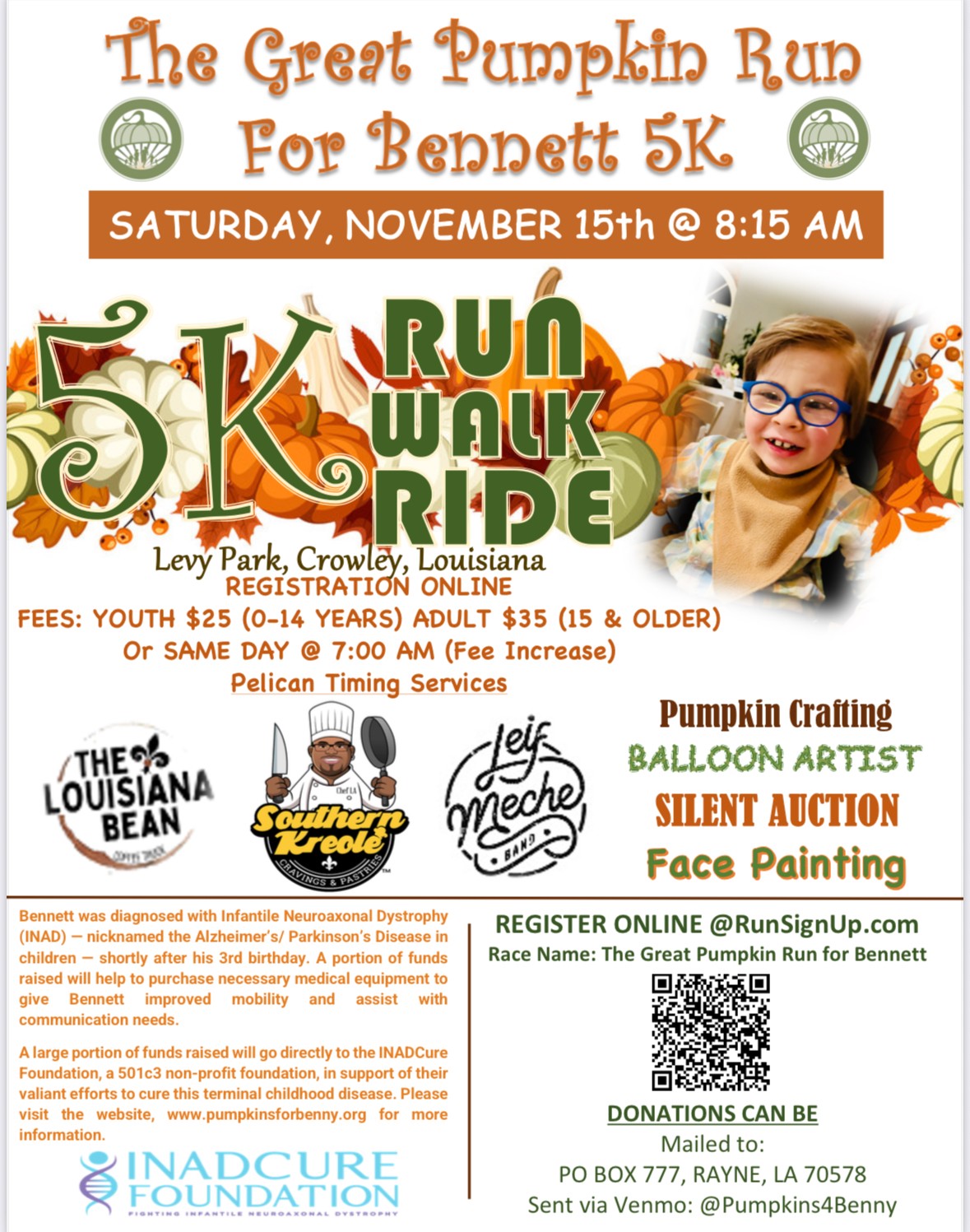 The Great Pumpkin Run for Bennett 5K - acadiatourism.org